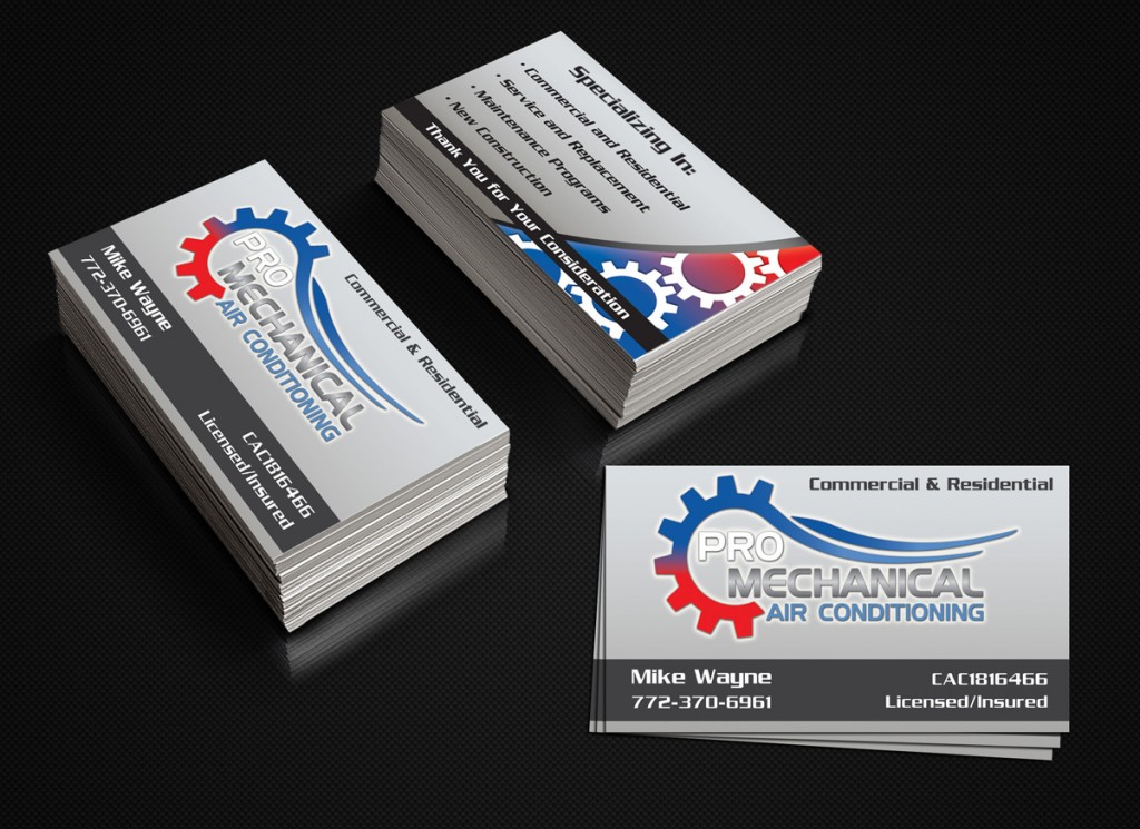 Pro Mechanical AC - Business Card Design - JH Design Unlimited
