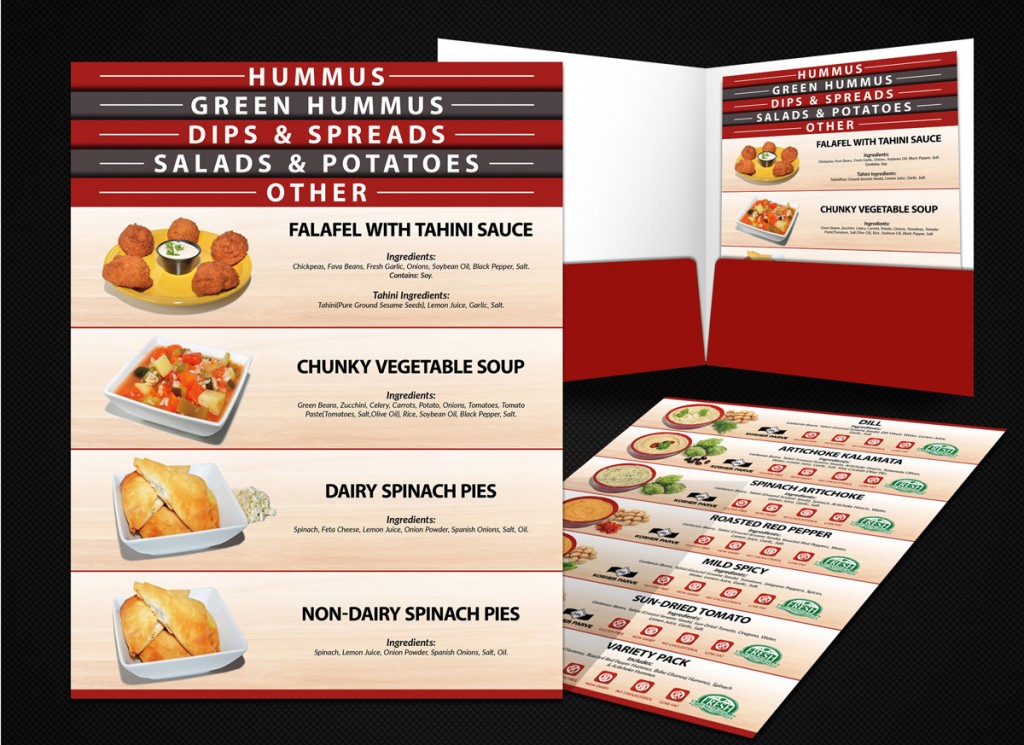 Staggered Cut Flyers for Presentation Folders - JH Design Unlimited