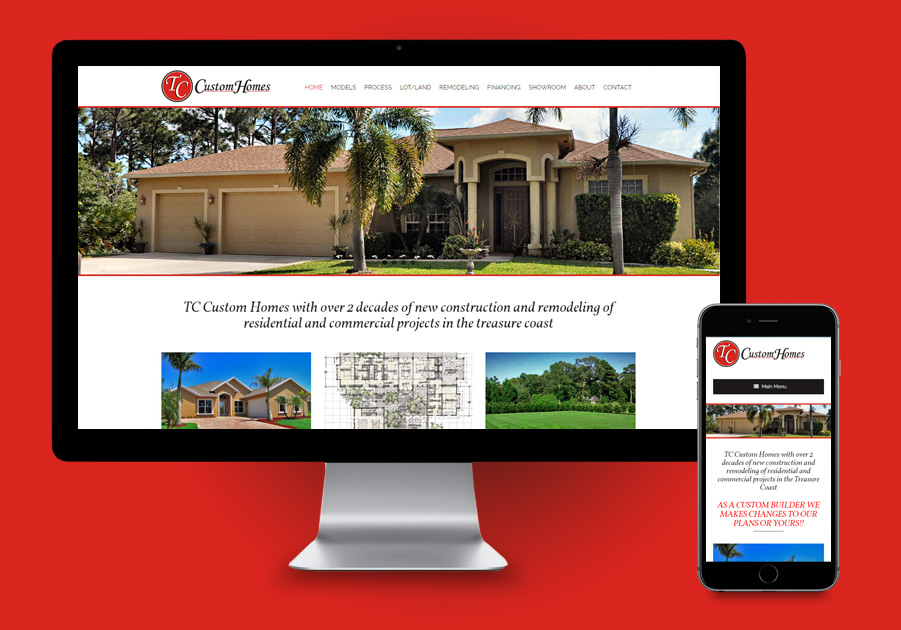 website-design-tc-custom-homes - JH Design Unlimited